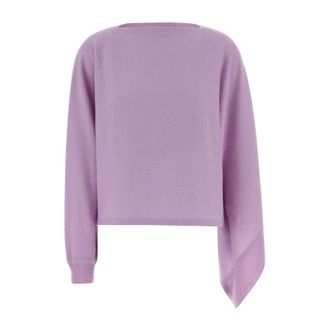 Jil Sander Femme, Pulls, Violet, Taille: 38 FR Wool Cape