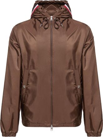 Moncler Moncler Grimpeurs Hooded Windbreaker, Men, Brown, Size: 0