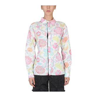 Marine Serre Hemdbluse mit Blumenprint - - Blouses & Shirts - Damen - Mehrfarbig - 2XS