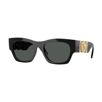 Versace Homme, Accessoires, Noir, Taille: 52 MM Biggie Lunettes de soleil