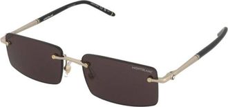Montblanc Sonnenbrille - - Accessories - unisex - Gelb - 56 MM