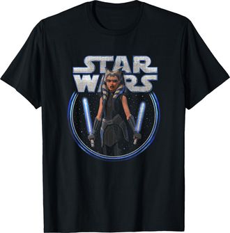Star Wars The Clone Wars Ahsoka Dual Wield Portrait T-Shirt