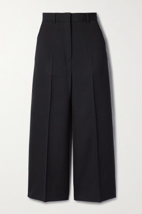 Acne Studios Pantalon Droit Raccourci Tiss&eacute; - Noir