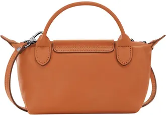 Longchamp Womens Shoulder Bag Le Pliage Xtra Brown Leather Calf Handbags Hand