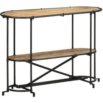 vidaXL Konsolentisch 110x42x76 cm Raues Mangoholz - Vidaxl