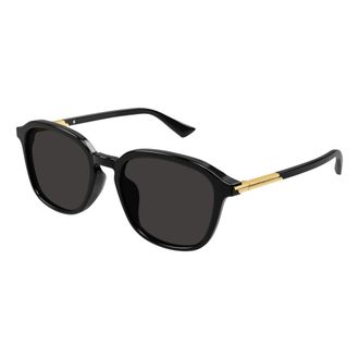 Bottega Veneta Schwarze/Dunkelgraue Sonnenbrille Bv1262Sa - - Accessories - Herren - Schwarzk - 55 MM