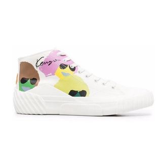 Kenzo Stylische High-Top Sneakers - - Shoes - Damen - Wei&szlig; - 40 EU