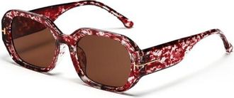 Generic Lunettes de soleil punk de luxe tendance pour femmes et hommes, lunettes de soleil épaisses vintage pour hommes, lunettes ovales rétro pour femmes, om