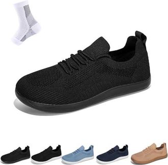 Generic Essence Chaussures pour homme et femme Chaussures hybrides Force et confort Chaussures plates pieds nus, Noir A, 36 EU
