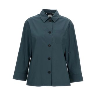 Max Mara Baumwoll-Popeline-Hemd - - Blouses & Shirts - Damen - Grau - 2XS