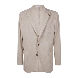 Boglioli Texturierter einreihiger Blazer - - Suits - Herren - Wei&szlig; - 3XL