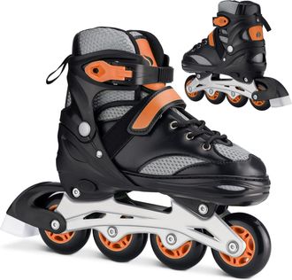 Navaris Inline Skates für Jungen & Mädchen - Inline Rollschuhe größenverstellbar - Inlineskates mit Werkzeugsatz - Größe einstellbar