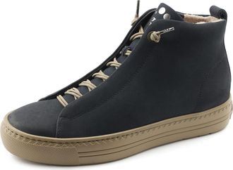 Paul Green Damen Hightop-Pauls, Frauen High-Top Sneaker,straßenschuhe,Strassenschuhe,Sportschuhe,Freizeitschuhe,Turnschuhe,Blau (Space),37.5 EU / 4.5 UK