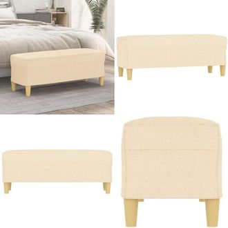vidaXL Vidaxl - Sitzbank Creme 100x35x41 cm Stoff - Sitzbank - Creme Sofa - Polsterbank - Flurbank - Couch - Home & Living