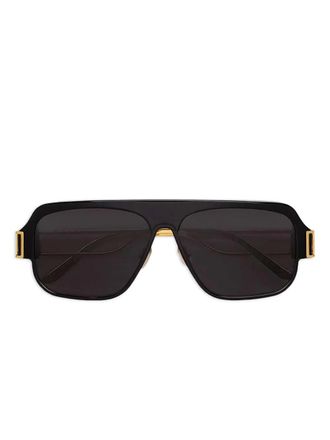 Marni Eyewear Sonnenbrille mit geometrischem Gestell - Gold