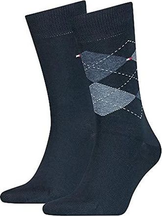 Tommy Hilfiger Homme Classic Chaussettes, Bleu Marine, 43-46 EU