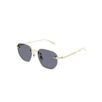 Montblanc Montblanc, Homme, Accessoires, Jaune, Taille: 51 MM Mb0405S 001 Lunettes de soleil