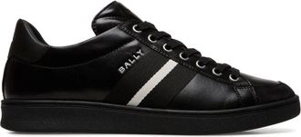 Bally baskets à logo imprimé - Noir