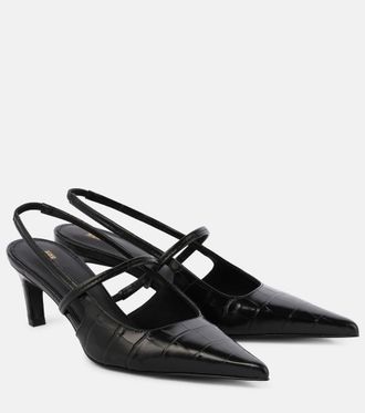 Toteme Slingback-Pumps Sharp aus Leder