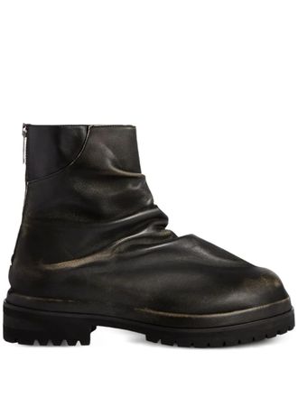 424 bottines Marathon Distressed Black - Noir