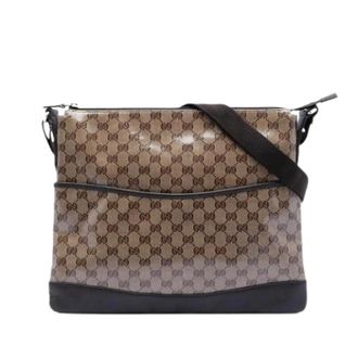 Gucci Sac bandouli&egrave;re en toile Pre-owned - Femme - Pre-owned - Brun - Taille: ONE Size