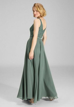 Swing Abendkleid Taillierter Schnitt mit flie&szlig;endem Rockteil