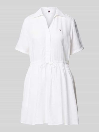 Tommy Hilfiger Ausgestelltes Hemdblusenkleid aus reinem Leinen