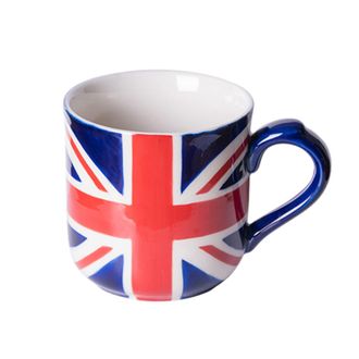 London Pottery Farmhouse Becher, 250 ml, mit Union Jack, handbemalt