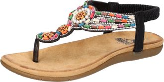 2Go Shoe Company Damen 8018-827 Flache Sandale, schwarz, 41 EU