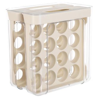 Valiclud Eierbeh&auml;lter aus Kunststoff Transparente Schublade f&uuml;r K&uuml;hlschrank Stapelbar Eierablage mit Separaten F&auml;chern f&uuml;r Frische f&uuml;r Eieraufbewahrung