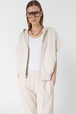 Gerard Darel Sweat oversize &agrave; manches courtes et capuche - MILENE - Naturel