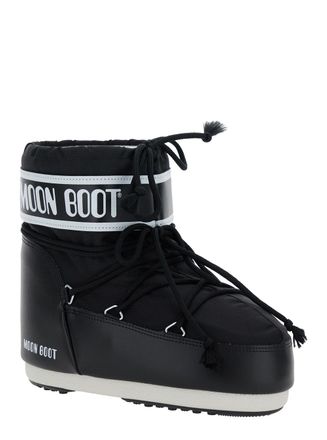 Moon Boot Womens Ankle Boots Icon Low Nylon Black