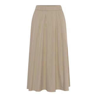 Saint Tropez Midirock - - Skirts - Damen - Beige - XS