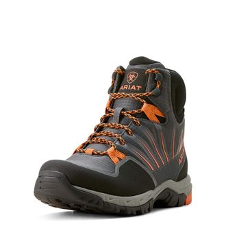 Ariat Mens Skyline Solaris Waterproof Boots in Shadow Grey Flame Orange, D Medium Width, Size 44.5, by Ariat