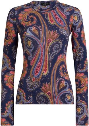 Etro X0885 Langarmshirt - - Tops - Damen - Mehrfarbig - XL