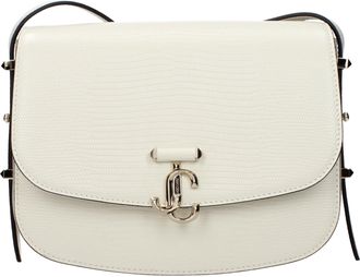 Jimmy Choo London Sacs Bandouli&egrave;re Femme Cuir Blanc/Latte