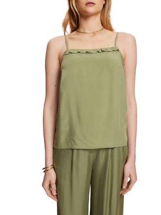 Esprit Damen 063CC1F301 Bluse, 345/LIGHT Khaki, S
