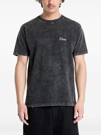 Dime T-Shirt mit Acid-Wash-Effekt - Schwarz