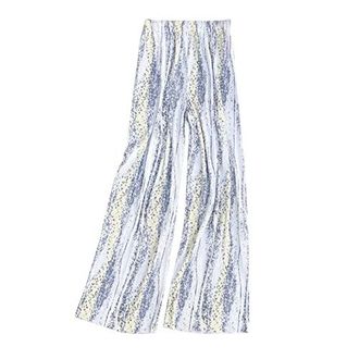 Generic Pantalon long pour femme imprim&eacute; ample, taille haute, droite, jambe large, pantalon &agrave; motifs, yoga, course, poids l&eacute;ger, style urbain, Wh5., taille un