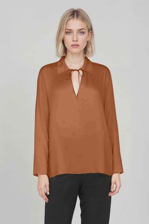Neu Nomads Damen vegan Bluse Bettina Cognac