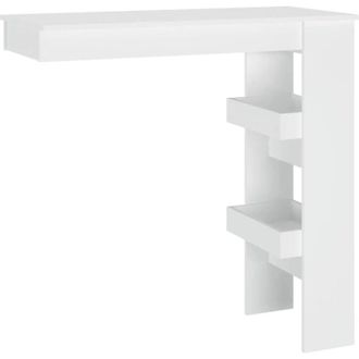 vidaXL Wand-Bartisch Wei&szlig; 102x45x103,5 cm Holzwerkstoff - Vidaxl
