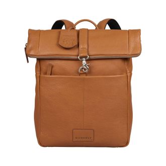 Burkely Soft Skylar Rolltop Backpack 14 Cozy Cognac