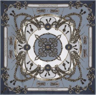 Dolce & Gabbana braided-rope tassel scarf - Grau