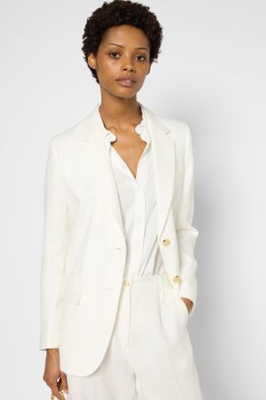 Gerard Darel Blazer en lin - ROMANCIA - Ecru
