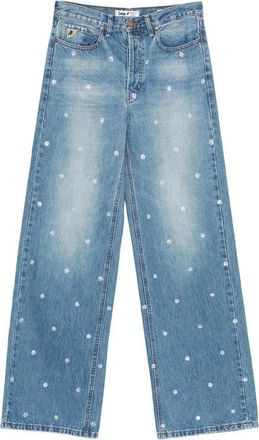 Lois Femme, Jeans, Bleu, Taille: W25 Jean Large Cinq Poches