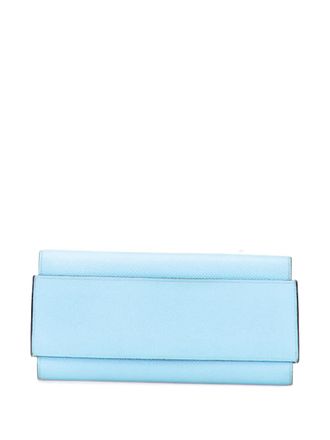 Hermès portefeuille continental Passant en cuir Epsom (2017) - Bleu