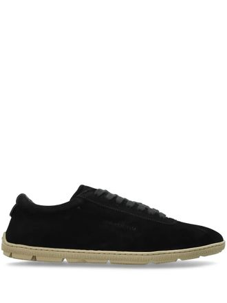 Giorgio Armani baskets en daim - Noir