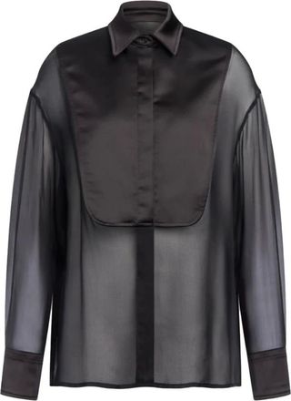 Dondup Femme, Blouses et Chemises, Noir, Taille: 34 FR Dc464 Sf0105D Shirt