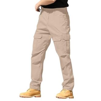 Generic Pantalon tactique militaire l&eacute;ger pour homme - Pantalon de travail ind&eacute;chirable avec plusieurs poches - Pantalon cargo en tissu extensible - Pantalon 