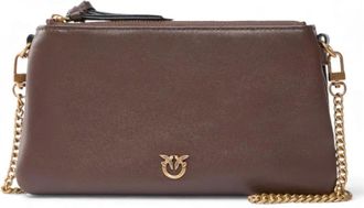 Pinko Pinko, Femme, Sacs, Brun, Taille: ONE Size Mini Sac Double Piccola